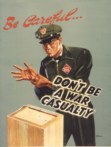 be careful dont be a war casualty patriotic propaganda poster dining ...