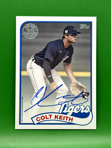2024 Topps Update - Colt Keith - 1989 Rookie Autograph - #89BA-CKE ...
