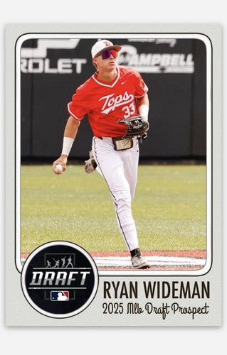Ryan Wideman 2025 MLB Draft Novelty Baseball Card! Top Prospect! | eBay