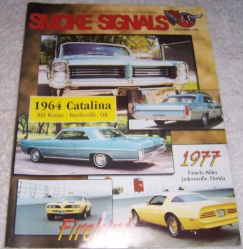 Smoke Signals Magazine December 1998 Pontiac Oakland Catalina | eBay