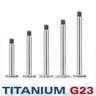 16G 14G G23 Solid Titanium EXTRA LONG Labret Cheek Piercing 1/2"- 5/8 ...