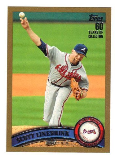 2011 Topps Update Gold #/2011 Scott Linebrink Atlanta Braves #US 253 | eBay