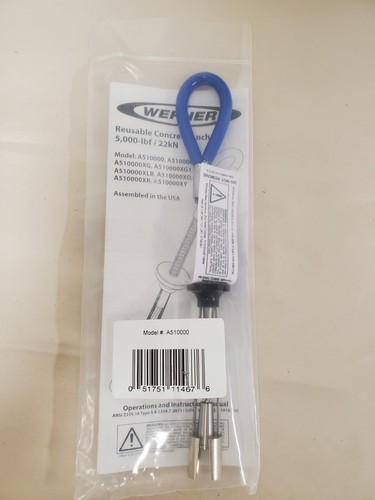 Werner Ladder A510000 Reusable Concrete Anchor for sale online | eBay