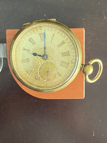 VINTAGE 54MM IVY AMERICAN SWISS POCKET WATCH, NOT RUNNING, FOR PARTS ...