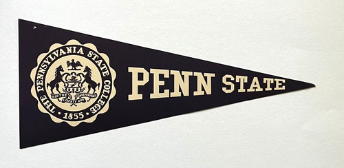 Vintage Penn State University Paper Pennant Decal Gummed Back Sticker 8 ...