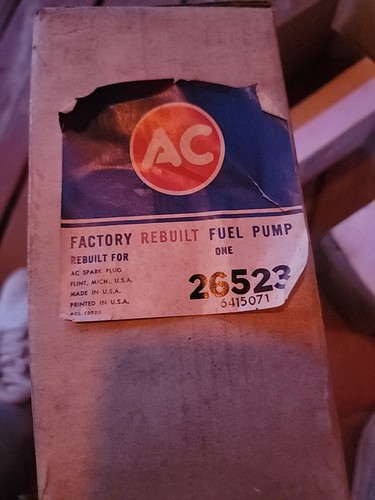 AC Factory Rebuilt Fuel Pump 26523 62-68 FORD MERCURY V8 | eBay