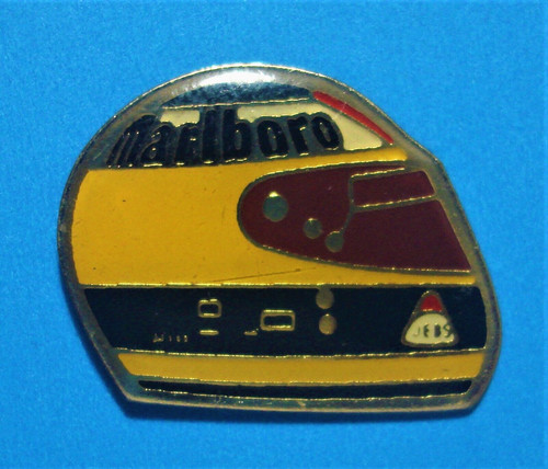 MARLBORO ADVERTISING - F1 HELMET - FORMULA 1 CAR RACING - VINTAGE LAPEL ...