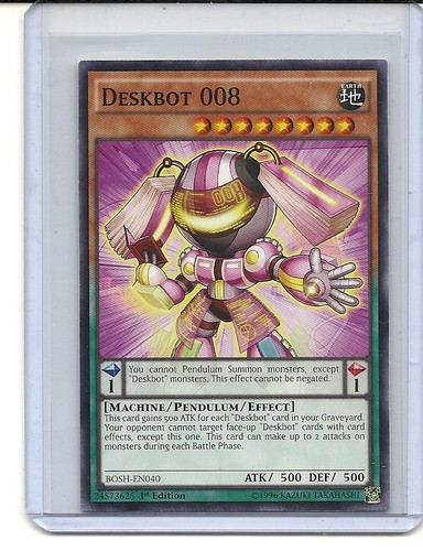 Deskbot 008-Yu-Gi-Oh-BOSH-EN040 | eBay