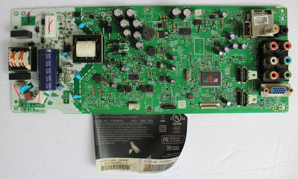 Emerson Tv Parts Power Board EMERSON POWER SUPPLY BA17F1F0102 3 REPAIR