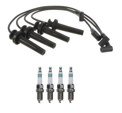 Denso Wire Set 7mm & 4 Iridium Power Spark Plugs 0.044 Kit For Saturn 1 ...