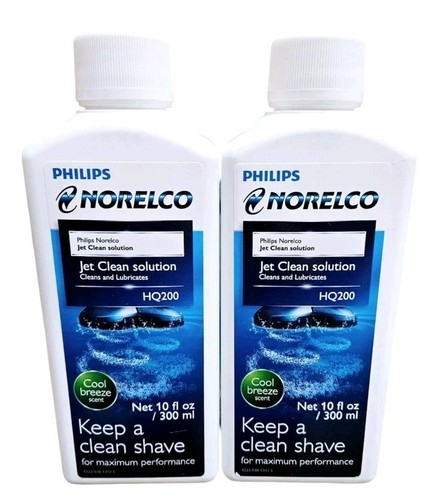 Lot of 2 New Philips Norelco HQ200 Jet Clean Solution Cool Breeze, 10 ...