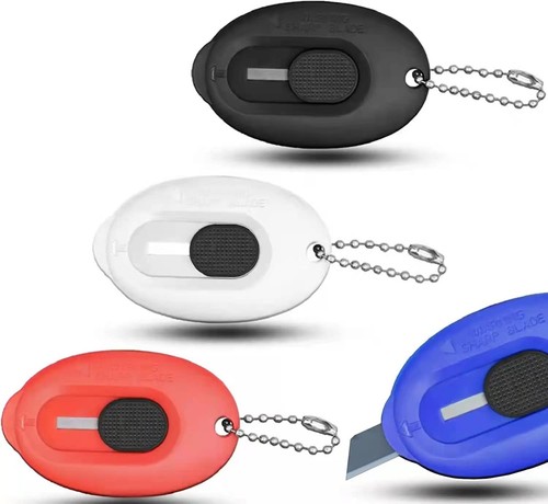 4 PCS Mini Box Cutter Small Safety Retractable Utility Knife Blade ...
