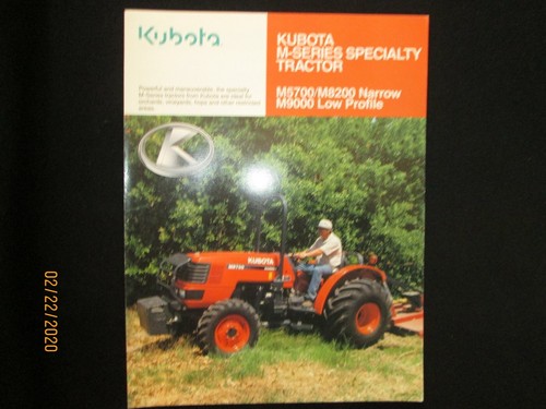 KUBOTA M-SERIES SPECIALTY TRACTOR M5700/ M8200 NARROW M9000 LOW PROFILE ...