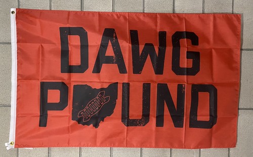 Cleveland Browns Dawg Pound Football Flag FREE USA SHIP NFL Sunday ...