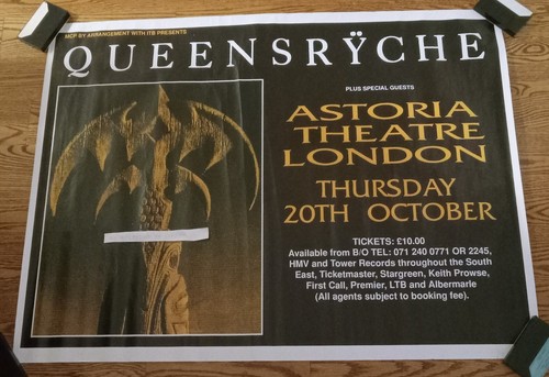 QUEENSRYCHE ORIGINAL PROMO TOUR POSTER 1994 30 X 39 1/2 INCHES!! RARE ...