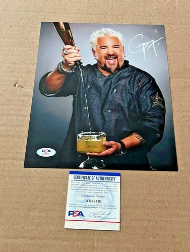 GUY FIERI SIGNED 8X10 PHOTO PSA/DNA CERTIFIED FOOD NETWORK | eBay