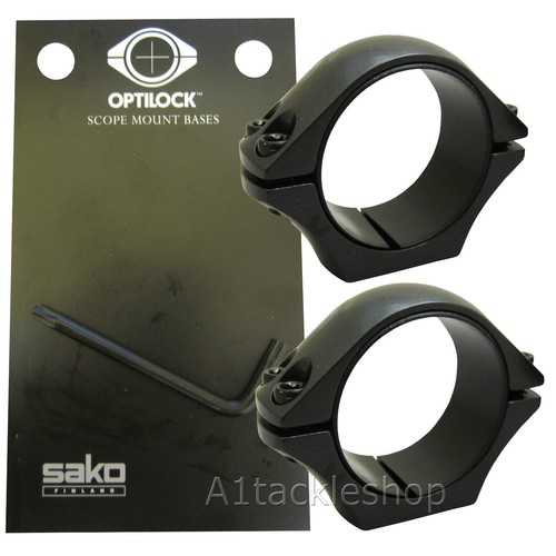 Optilock 1" Extra Low Rifle Scope Rings for Sako or Tikka | eBay