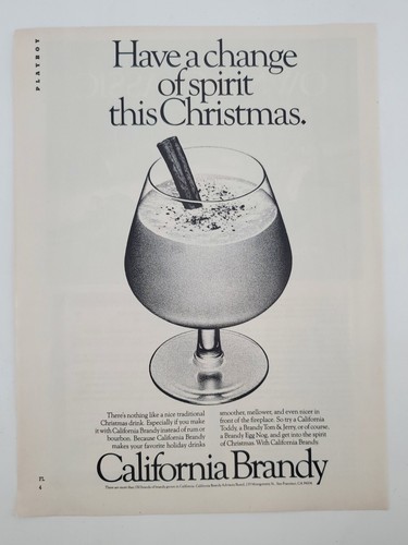 1981 California Brandy Vintage Magazine Print Ad - Have a Change of ...