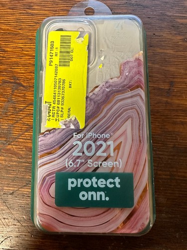 Protect onn Slim Rugged Case Red iPhone Case 2021 6.7" Screen Drop ...