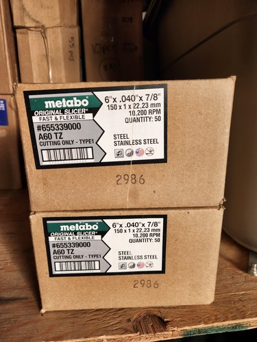 Metabo 655339000 6" x .040 x 7/8 Original Slicer A60TZ 50 pack ...