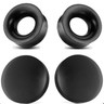 0945 Black Acrylic Single Flare Ear Plugs 1-3/16" Inch 30mm 1 Pair Big ...
