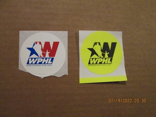 WPHL Western Professional Hockey League Vintage Defunct Lot of 2 1990's ...