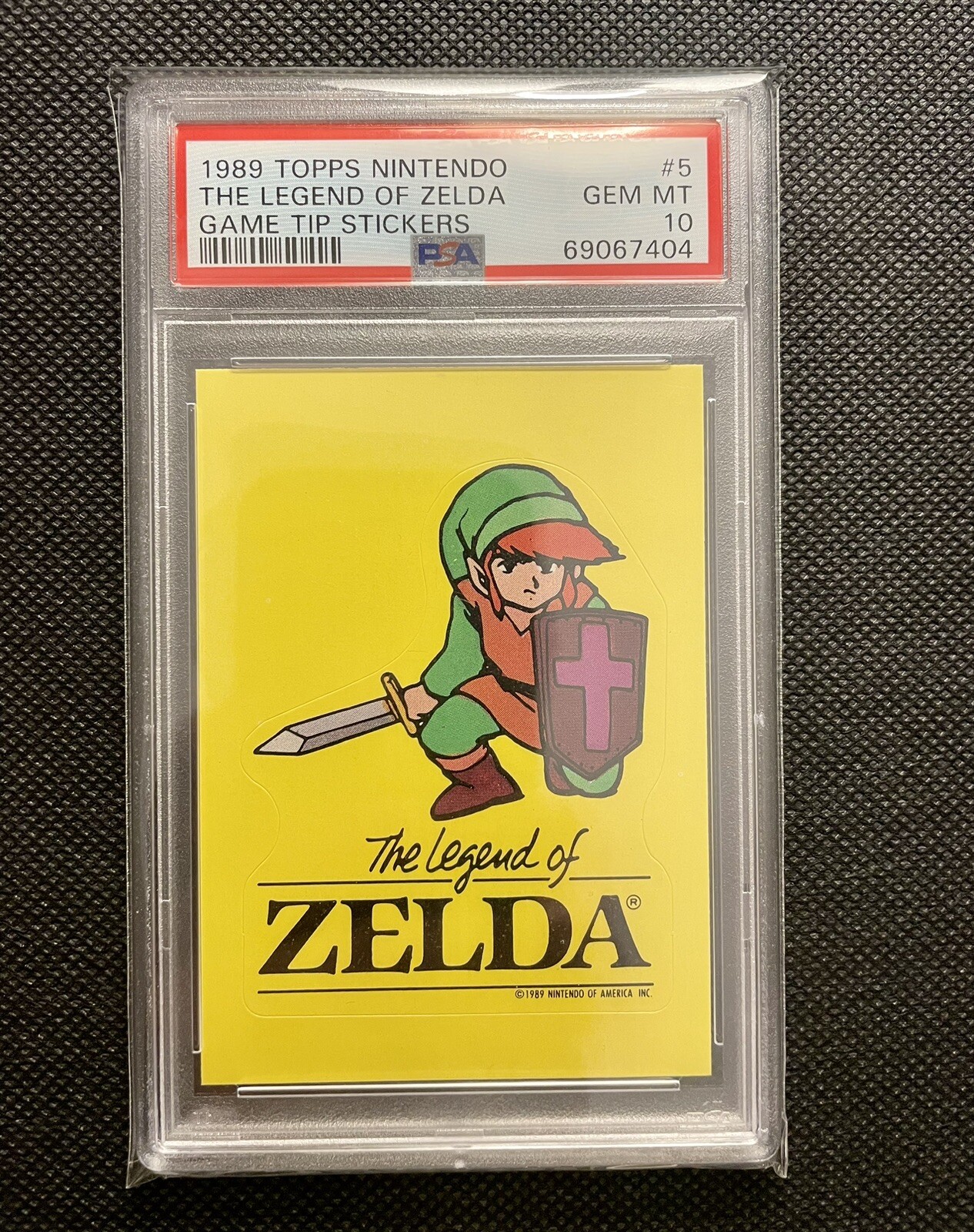 The Legend of Zelda 1989 Topps Nintendo #5 Sticker (Game Tip) PSA 10 ...