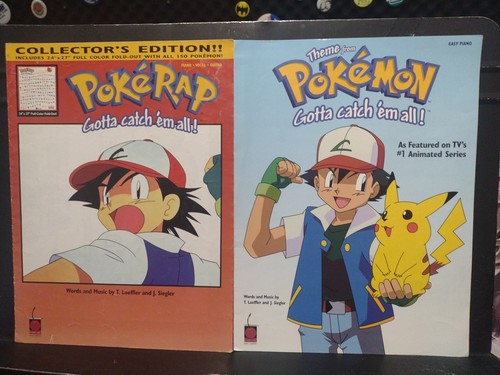 Pokemon Sheet Music Lot Of 2 PokeRap Collector's Edition Poster ...