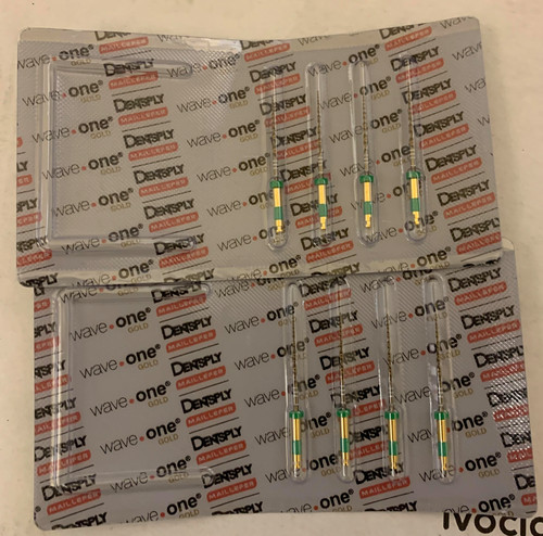 Waveone Gold Wave One Medium Endodontic File Root Canal Dentsply 2pk ...