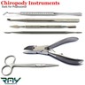 STAINLESS STEEL 11 PC PODIATRY CHIROPODY MANICURE PEDICURE NAIL CARE ...
