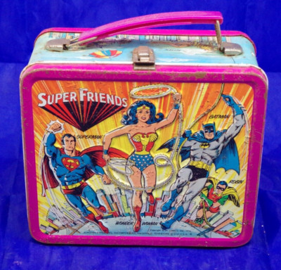 Super Friends Lunch Box Indiana Collectible Metal Lunchboxes 1970-1979 ...
