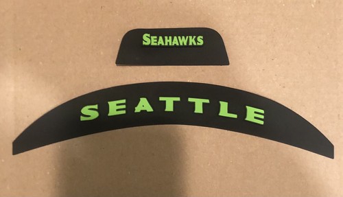 Seahawks Eclipse Front And Rear Helmet 3D Bumpers Full Size Speed Flex ...
