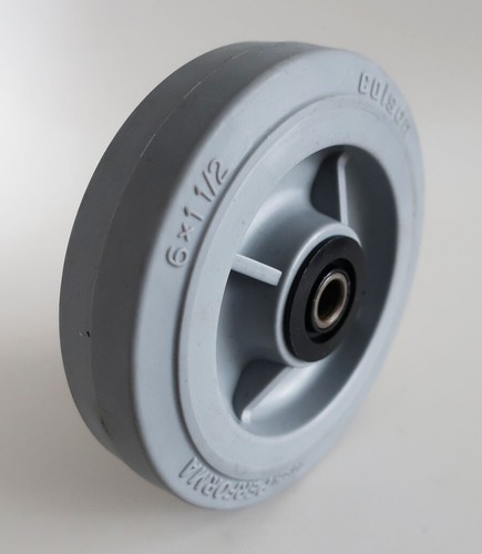COLSON PERFORMA, WHEEL 6" X 1-1/2", 1/2" AXLE, GREAT FOR MOST BUFFERS ...