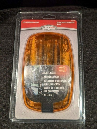 Roadpro Lights Lenses RP6350A Led Magnetic Warning Light Amber | eBay