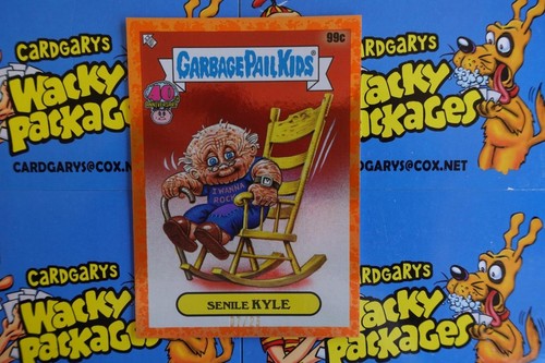 2025 GARBAGE PAIL KIDS 40th ANNIVERSARY ORANGE CARD 99C SENILE KYLE 07/ ...
