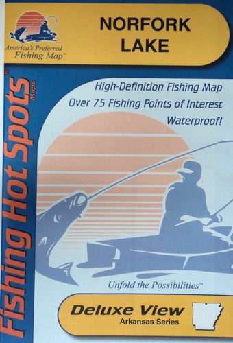 Norfork Lake Detailed Fishing Map, GPS Points, Waterproof, Depth ...