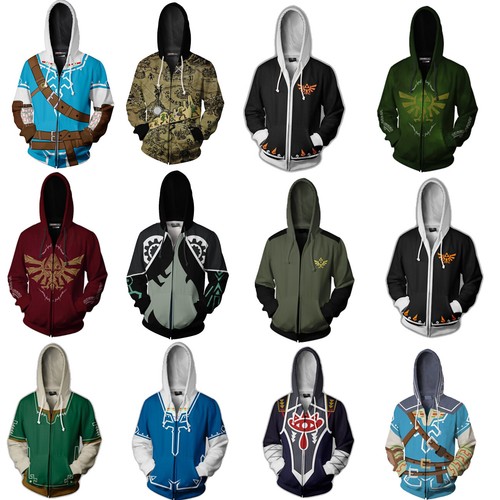 The Legend of Zelda Link 3D Hoodies Breath of the Wild Sweatshirts ...