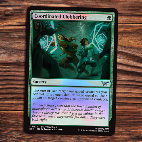 Coordinated Clobbering - FOIL - Duskmourn - Magic the Gathering | eBay