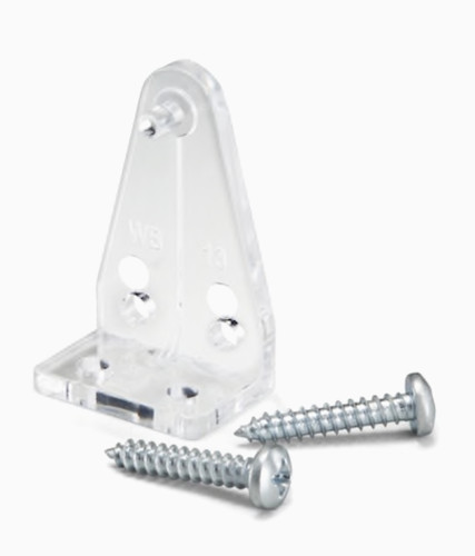 LEVOLOR Trim+Go Clear Mini-Blind Bracket Set, (2 Brackets and 4 Screws ...
