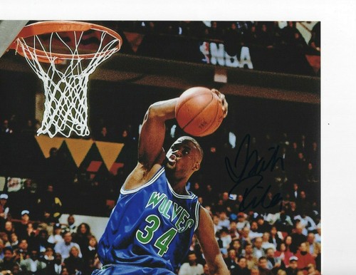 MINNESOTA TIMBERWOLVES ISAIAH RIDER SIGNED MONSTER DUNK 8X10 | eBay