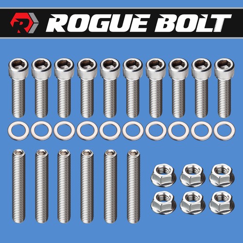 BBF INTAKE MANIFOLD STUD / BOLT KIT STAINLESS STEEL BOLTS BIG BLOCK ...