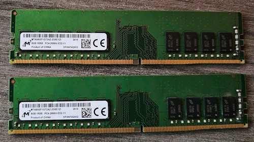 Micron 16GB (2x8GB) PC4-2666V 1Rx8 DDR4 Memory Ram Kit MTA8ATF1G64AZ ...