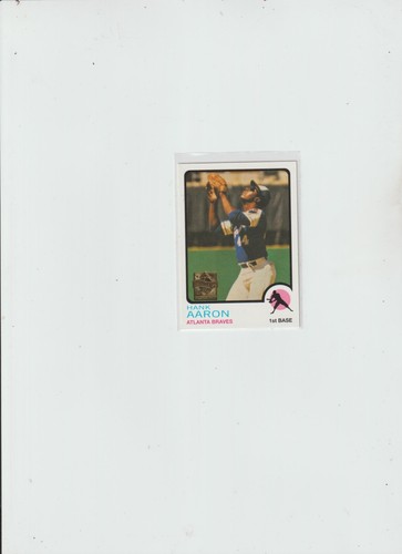 HANK AARON 2000 TOPPS BASEBALL 1973 REPRINT CARD #20 BRAVES | eBay
