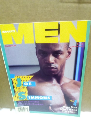 Vintage October 1988 ADVOCATE MEN Joe Simmons Brian Adams +3 more RARE ...