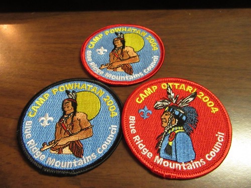 Camp Ottari & Camp Powhatan 2004 Pocket Patches TH7 | eBay