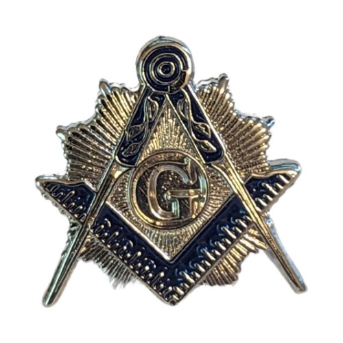 Masonic Lapel Pin Blazing Star Silver | eBay