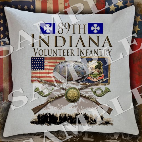 89th Indiana Infantry American Civil War themed pillow sham/covering | eBay