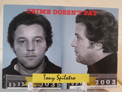 TONY SPILOTRO The Ant 2016 Historic Autographs The MOB #47 Card SP LAS ...
