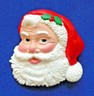 Santa Claus Hat Star Christmas Holiday Ceramic Pin Pinback Button ...