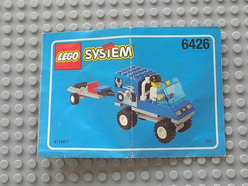 Notice Building Instruction Booklet LEGO System Set 6426 Super Cycle ...
